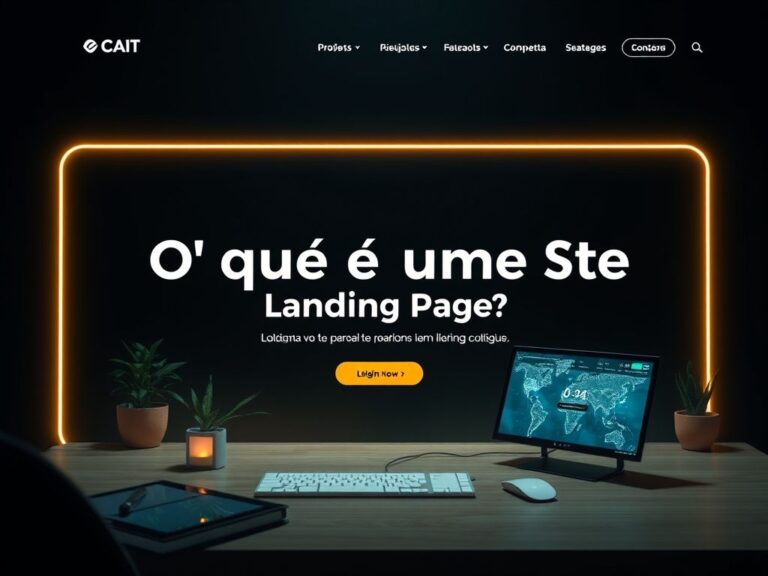 O que é uma Landing Page - Meu Site Web